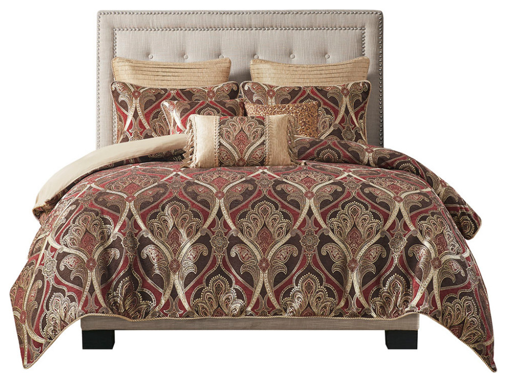 Madison Park Signature Royale Royal Traditional Jacquard Comforter Set ...