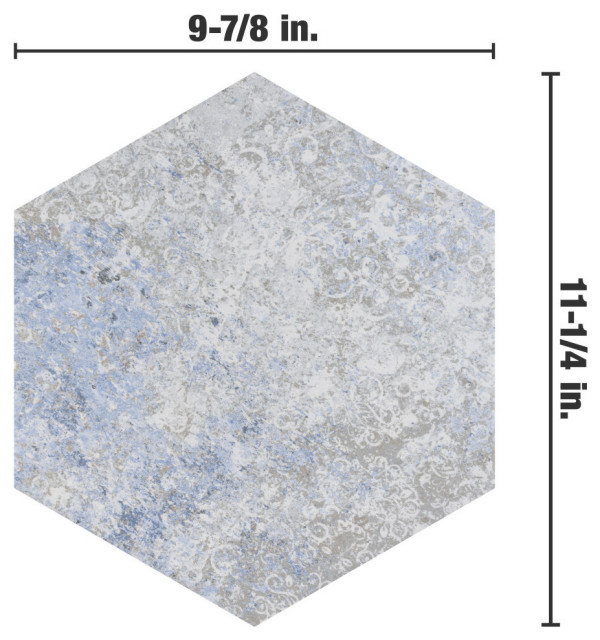 Emotion Hex Porcelain Floor and Wall Tile Sample - Contemporary - Tile ...