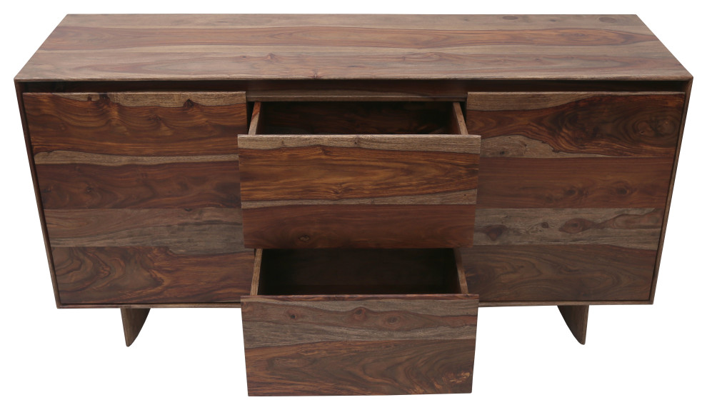 AB Home Transitional Wood Side Board With Natural Finish 48413 ...