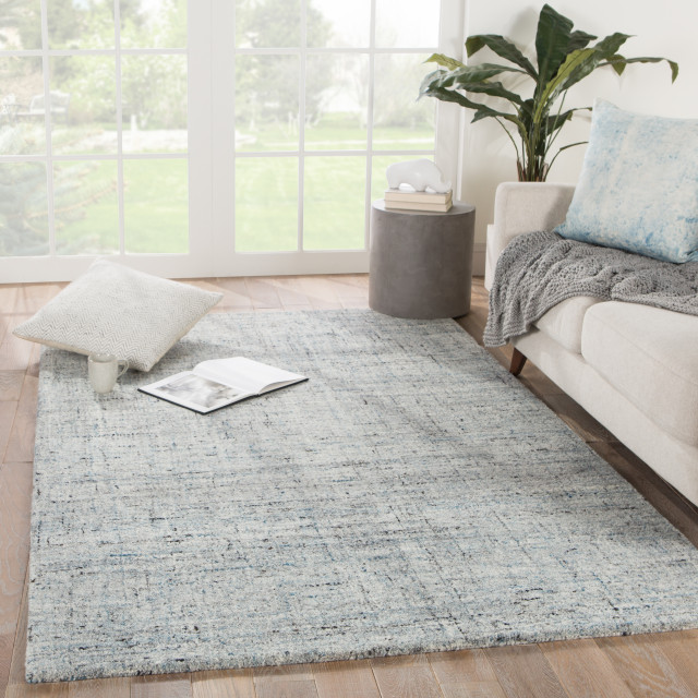 Jaipur Living Macklin Handmade Solid Light Blue/ Gray Area Rug, 5'X8 ...