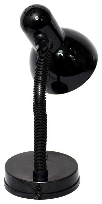 Simple Designs Basic Metal Desk Lamp With Flexible Hose Neck ...