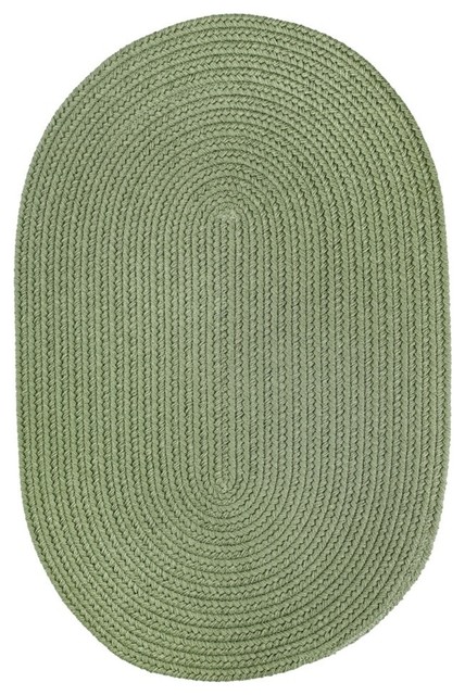 Rhody Rug Wearever Poly Rug, Olive, 7'X9' Oval, 7'x9' Oval - Outdoor ...