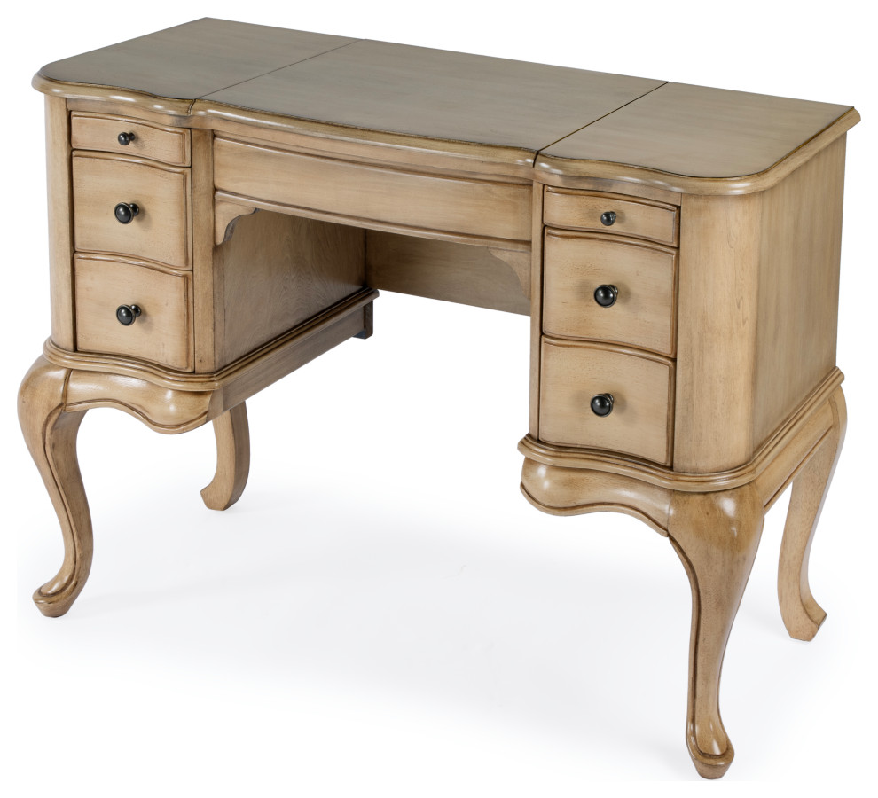 Charlotte Vanity Desk With Storage - Traditional - Bedroom & Makeup ...