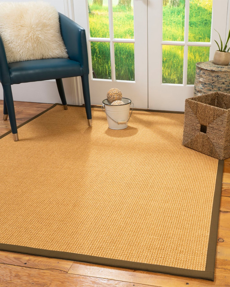 Natural Area Rugs Davlin Custom Sisal Rug, 10' Round - Tropical - Area ...