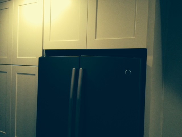 want fridge integrated...above gap problems