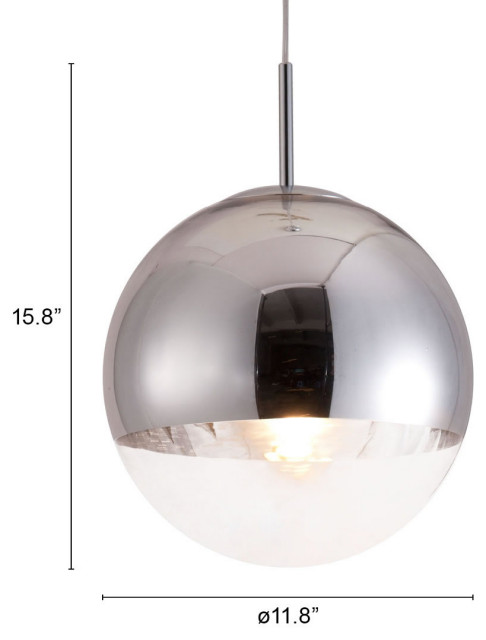 Kinetic Ceiling Lamp Chrome - Contemporary - Pendant Lighting - by GwG ...