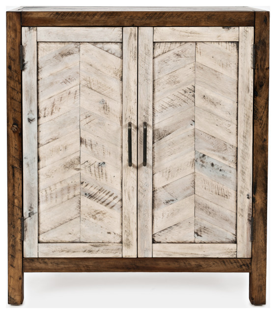 Gramercy 28'' Chevron Two Door Accent Cabinet - Farmhouse - Accent ...
