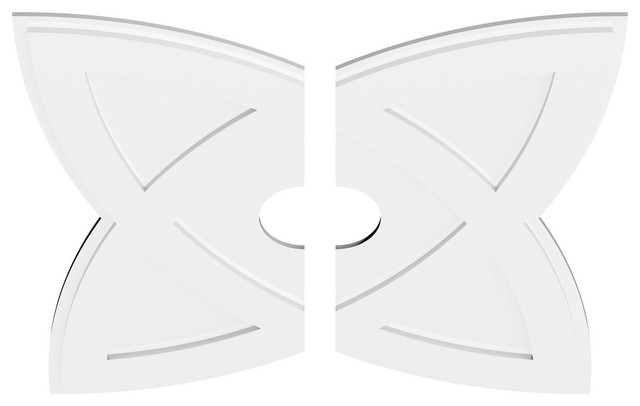 Cosmo Architectural Grade PVC Contemporary Ceiling Medallion, 36"OD x 6 ...