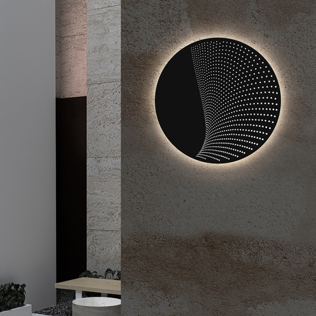 Dotwave Large Round LED Sconce - Contemporary - Wall Sconces - by ...