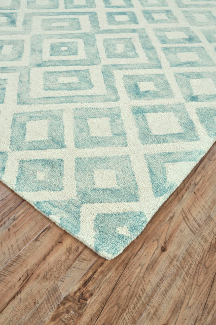 Weave & Wander Marengo Rug, Mariner, 5'x8' - Contemporary - Area Rugs ...