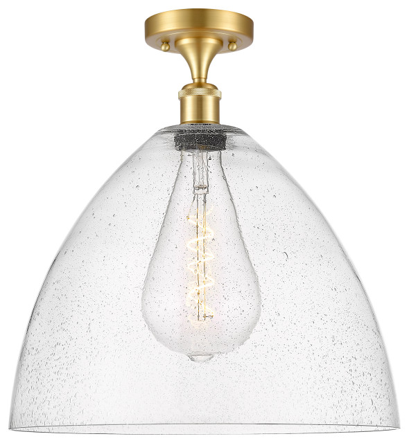 Innovations 516-1C-SG-GBD-164 1-Light Semi-Flush Mount, Satin Gold ...