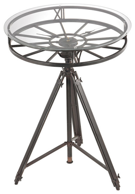 Tripod Clock Table - Industrial - Side Tables And End Tables - by ...