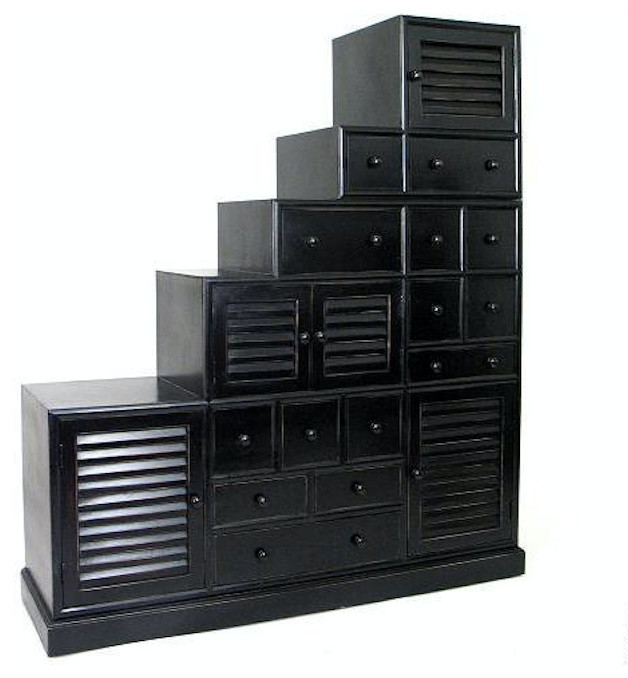 Tonsu Step Cabinet - Transitional - Storage Cabinets - by Homesquare ...