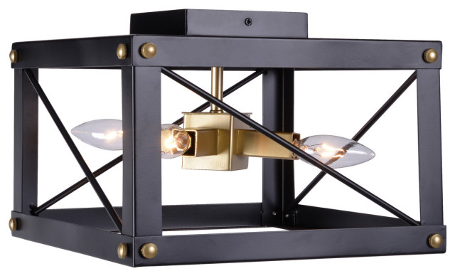 Kenroy 94033BL 4-Light Flush Mount, Courtney - Transitional - Flush ...