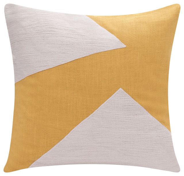 Stacy Garcia Colorblock Handmade Throw Pillow, 24"x24" - Contemporary ...