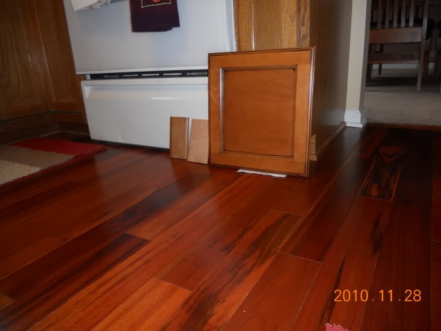 Tigerwood floor what cabinet color?