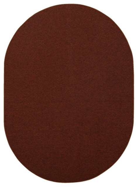 Furnish My Place Modern Indoor/Outdoor Rust Made In Usa, 3' X 28' Oval ...