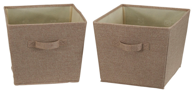 Medium Fabric Storage Bins 2 Pack - Transitional - Storage Bins And ...