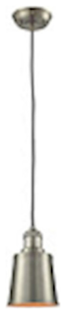 Innovations 1-LT LED Addison 5" 201C Mini Pendant, B Nickel, 201C-SN-M9 ...