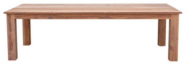 Large Reclaimed Teak Parson Dining Table - Transitional - Dining Tables ...