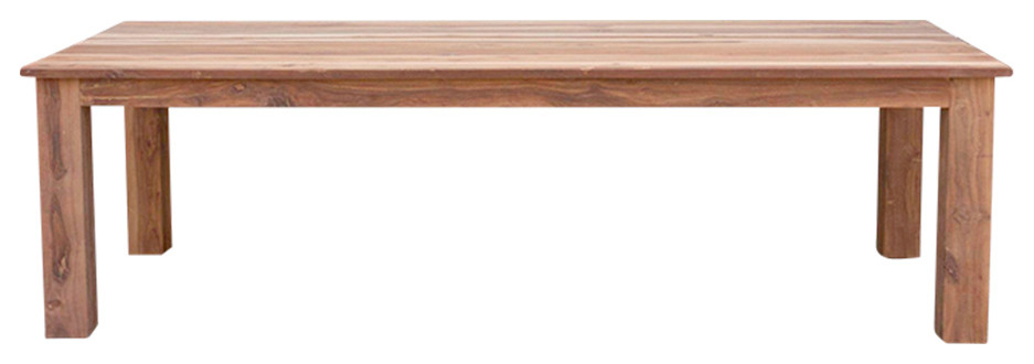 Large Reclaimed Teak Parson Dining Table - Farmhouse - Dining Tables ...