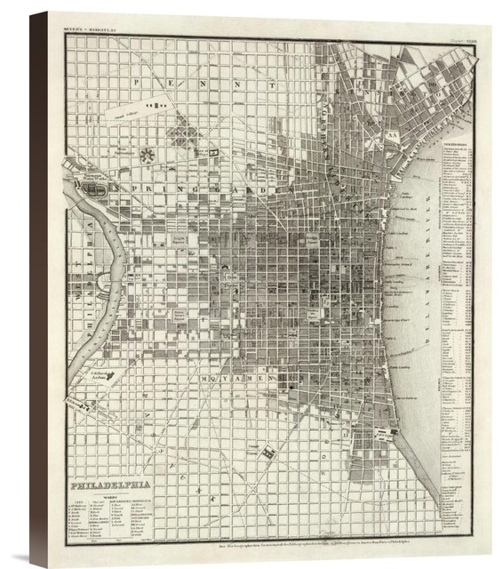 Philadelphia, 1860, 13"x1.5"x16", 18"x1.5"x22" - Contemporary - Prints ...