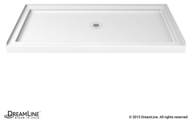 DreamLine Single Threshold Shower Base, Black - Contemporary - Shower ...