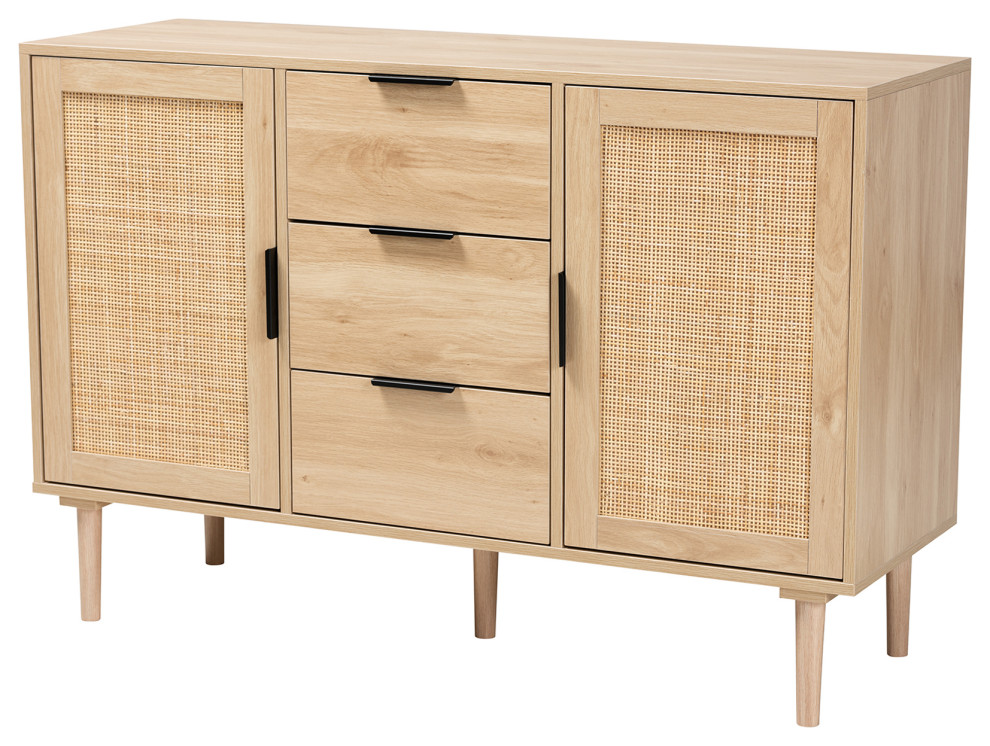 Sacha Natural Rattan Collection - Midcentury - Buffets And Sideboards ...
