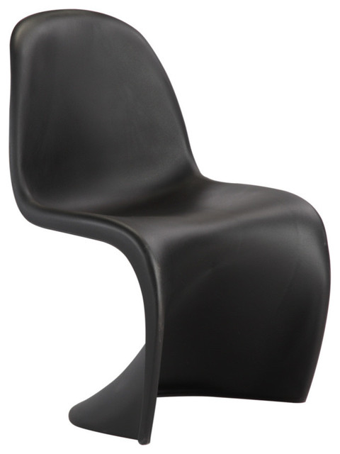 Modern Classics Shape Chair, Black, 33"H x 19"W x 23"D - Contemporary ...