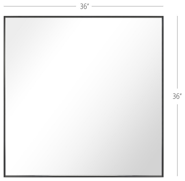 Square Framed Bathroom Vanity Mirror Accent Wall Mirror, 36"x36 ...