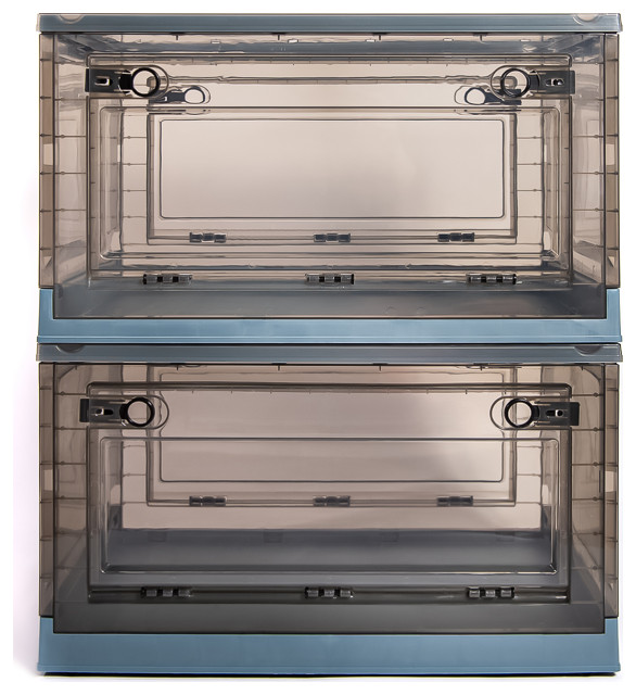 Easy Tidy Stackable Side Opening Collapsible Storage Box Sets, Large ...