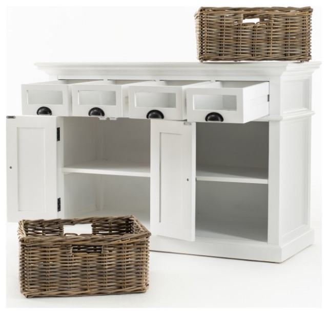 Modern Farmhouse Kitchen Buffet Server - Traditional - Buffets And ...