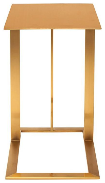 Celine Gold Metal Side Table - Contemporary - Side Tables And End ...