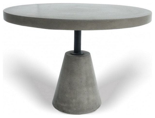 Sophie Modern Gray Concrete End Table - Industrial - Side Tables And ...