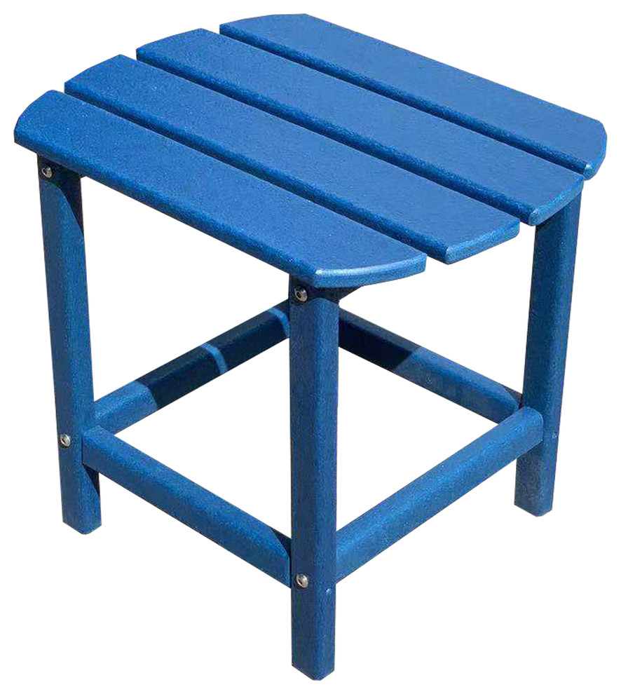 Corona 18" Recycled Plastic Side Table - Contemporary - Outdoor Side ...