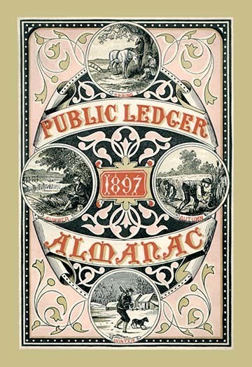 Public Ledger Almanac, 12" x 18" - Traditional - Prints And Posters ...