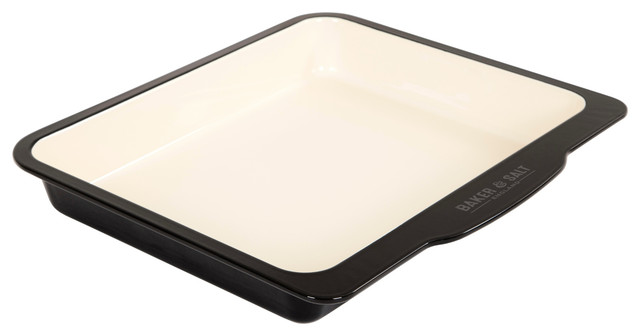 Baker & Salt® Two-Tone Enamel 15.5 Inch Baking Dish - Contemporary ...