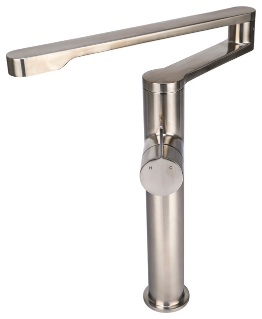 Deck-Mounted Single-Hole Kitchen Pot Filler, Stainless Steel ...