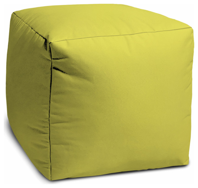 17 Cool Dark Mustard Yellow Solid Color Indoor Outdoor Pouf Ottoman ...