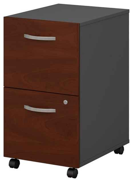 Series C 2 Drawer Mobile File Cabinet in Hansen Cherry - Engineered ...