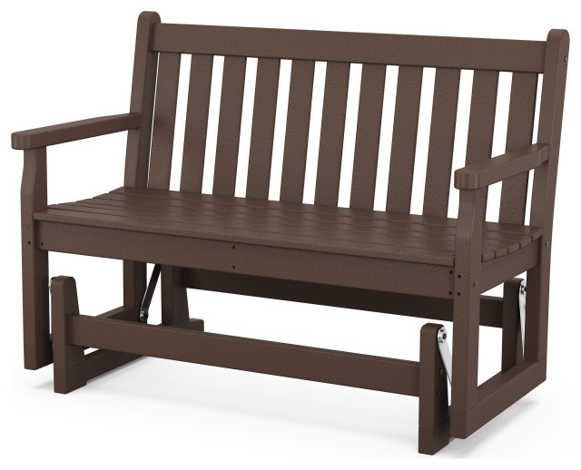 Polywood Traditional Garden 48" Glider - Transitional - Outdoor Gliders ...