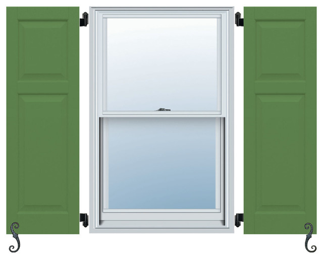 Atlantic Classic 40/60 Offset Panel, Raised Panel Shutters, Set of 2 ...