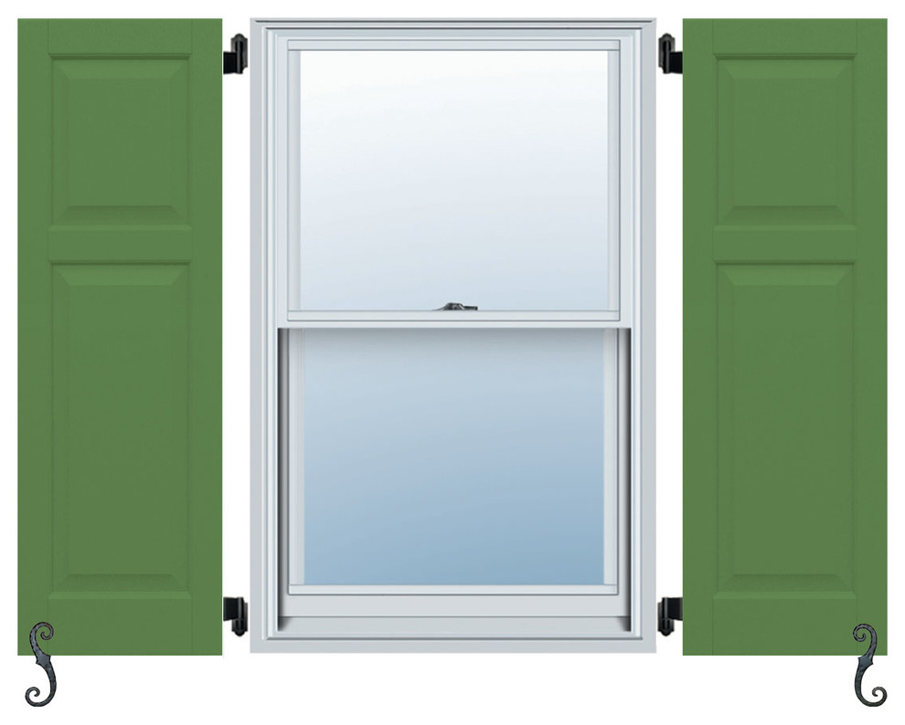 Atlantic Classic 40/60 Offset Panel, Raised Panel Shutters, Set of 2 ...