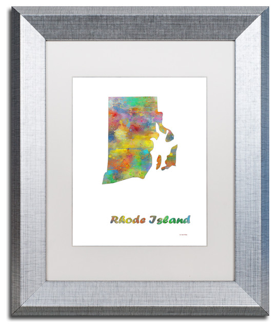 Marlene Watson 'Pennsylvania State Map-1' Framed Art, 11"x14 ...