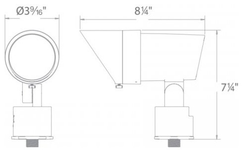 Large Accent-Light LED 12V Adjustable Beam and Output 2700K, Black ...