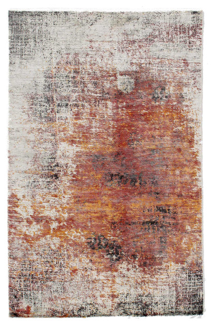 Rust Modern Rug 5'x8' - Contemporary - Area Rugs - by Pasargad DC | Houzz
