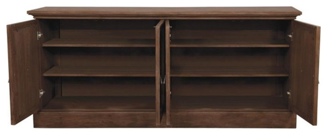 Coaster Brockway Transitional Wood Cove 4-door Server in Antique Java and Brown - Transitional ...