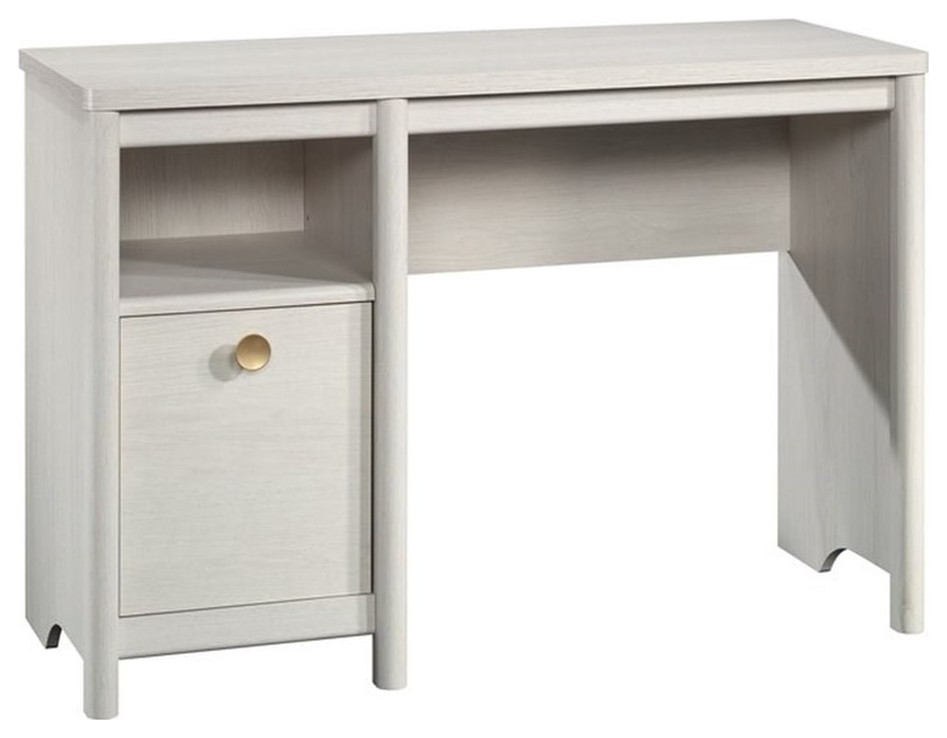 Sauder Dover Edge Transitional Engineered Wood Desk in Glacier Oak ...