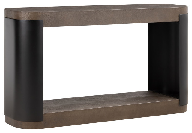 Zurich Console Table, Mocha Shagreen - Contemporary - Console Tables ...