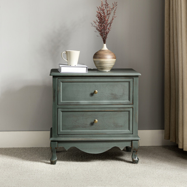 Hippe Storage Nightstand with Two Drawers - French Country ...